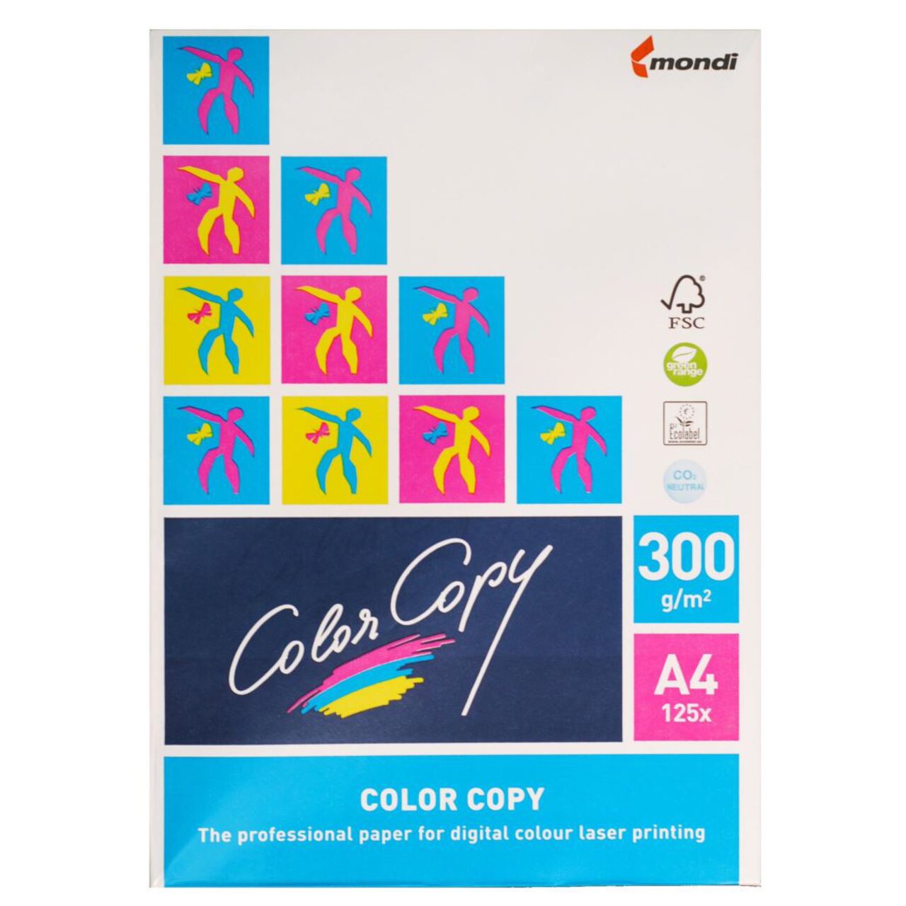 Carton alb A4 300 gr 125 coli/top Mondi Color Copy - Libra