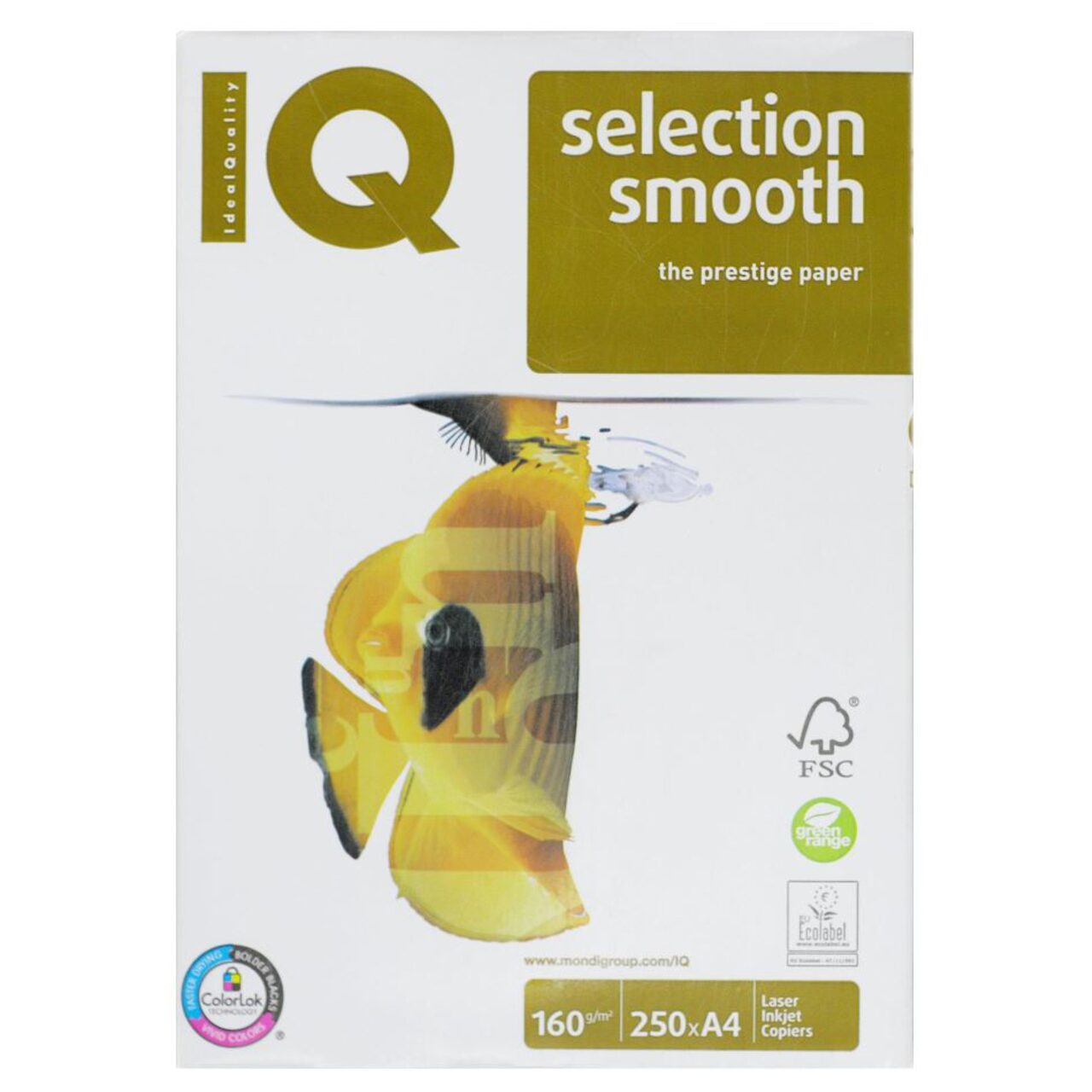 Carton alb A4 160 gr 250 coli/top Mondi IQ Selection smooth - Libra