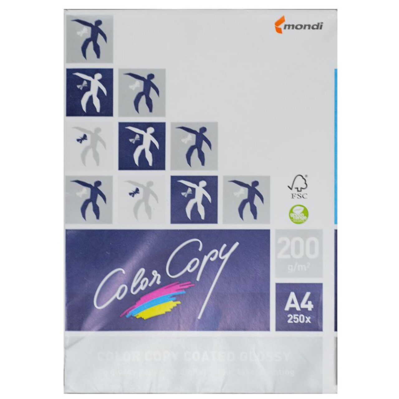 Carton alb A4 200 gr Lucios 250 coli/top Mondi Color Copy - Libra